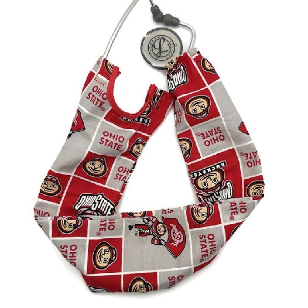 Stethoscope Cover Ohio State Buckeyes on Red College Football Medical ...