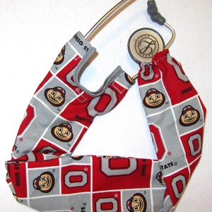 Stethoscope Cover Ohio State Buckeyes on Red College Football Medical ...