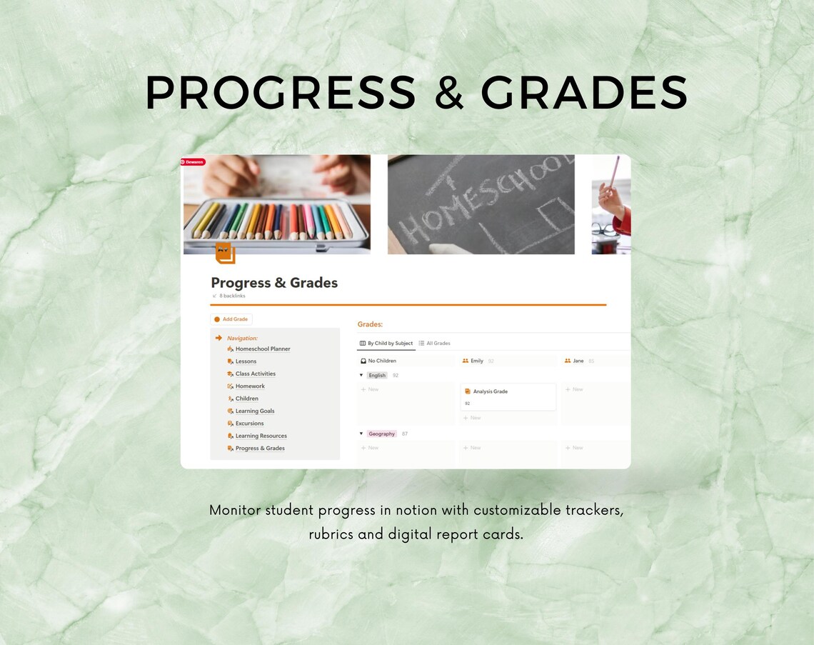 Homeschool Planner NOTION TEMPLATE | Digital Homeschooling Planner for ...