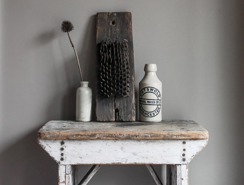 Antique Primitive Wood Hetchel Flax Comb Rustic Decor - Etsy