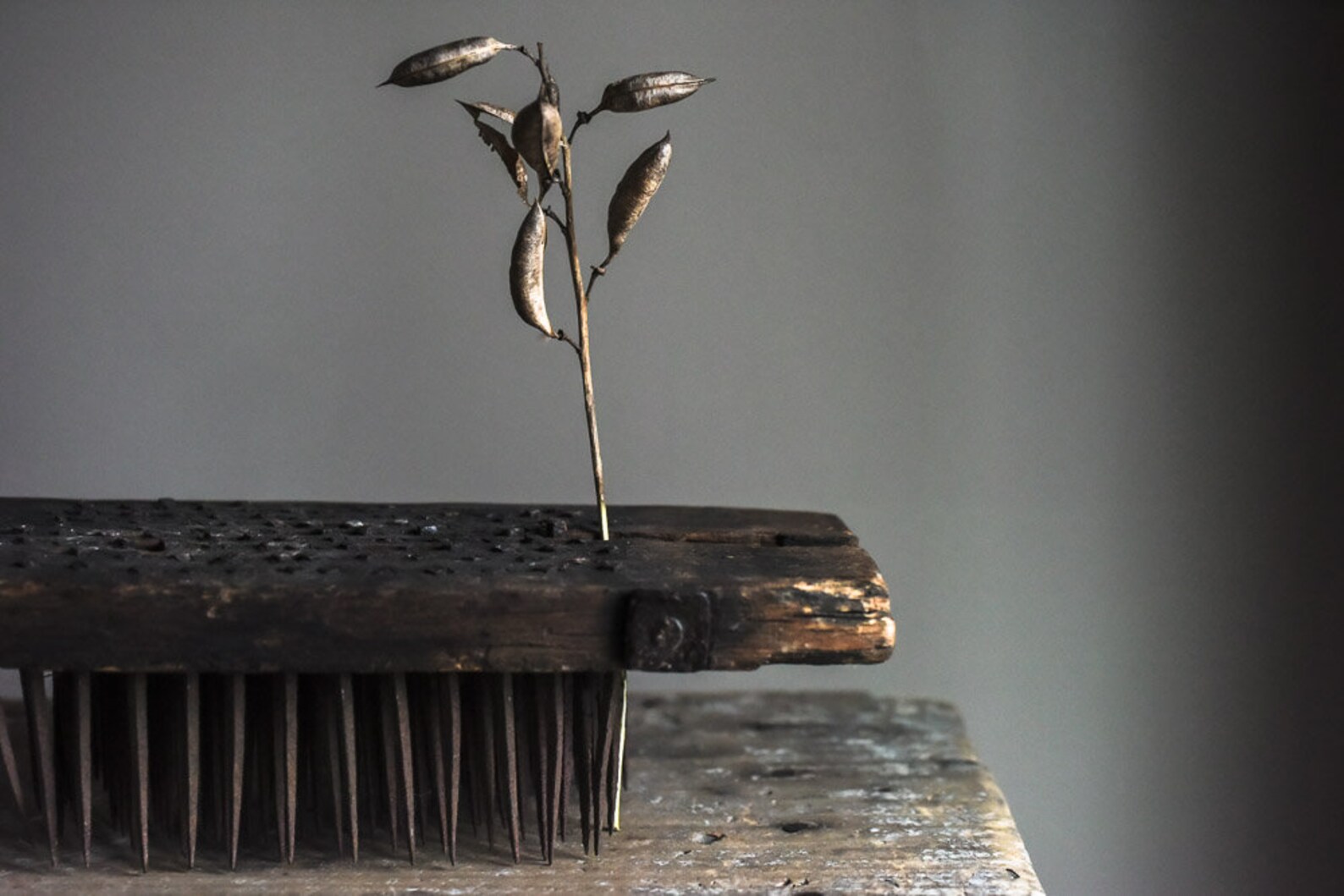 Antique Primitive Wood Hetchel Flax Comb Rustic Decor - Etsy