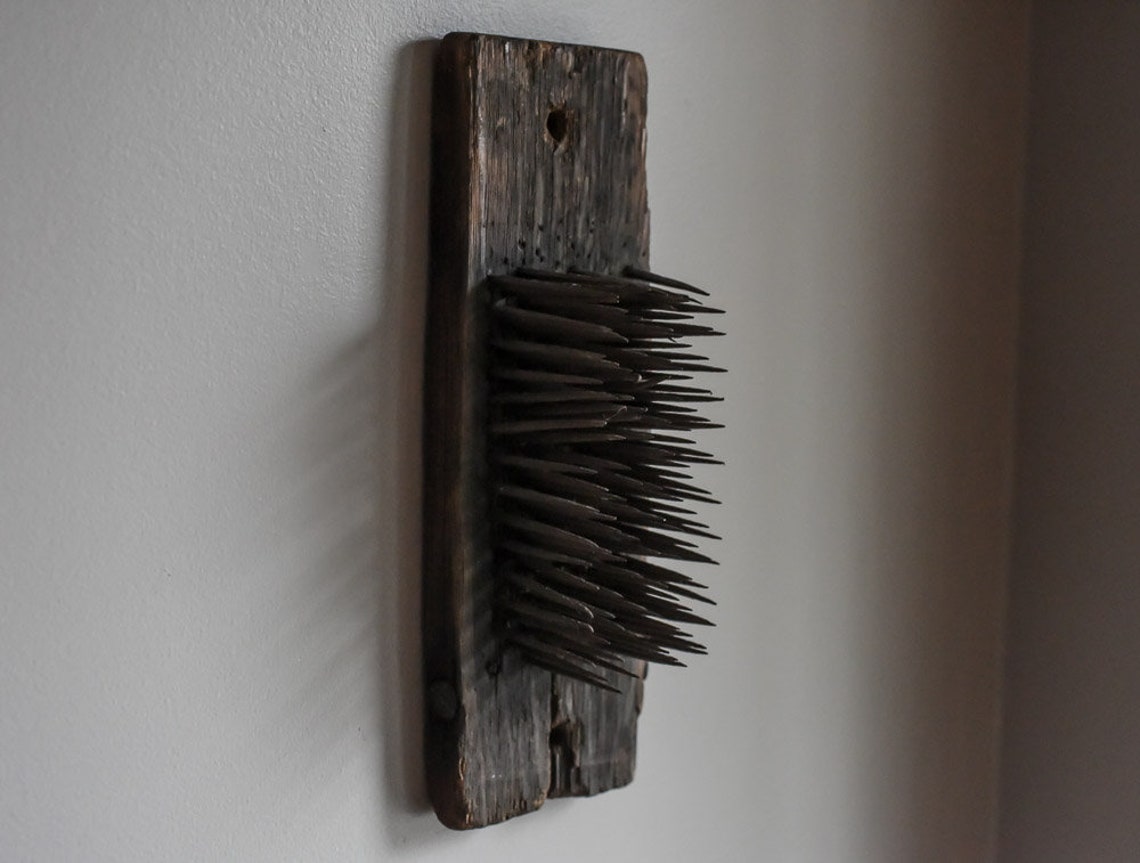 Antique Primitive Wood Hetchel Flax Comb Rustic Decor - Etsy