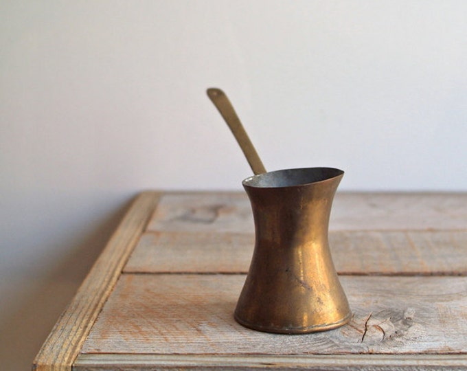 Vintage Bronze Turkish Coffee Pot- Pouring Pot- Planter- Vintage ...