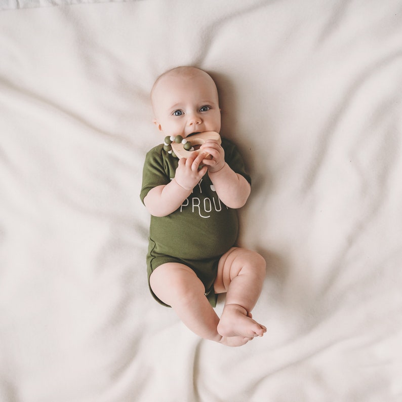 Tiny Sprout Baby Bodysuit, Unisex Baby Clothes, Plant Clothing, Baby ...