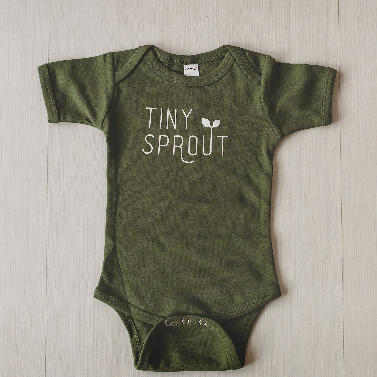 Tiny Sprout Baby Bodysuit, Unisex Baby Clothes, Plant Clothing, Baby ...