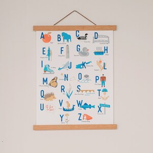 Minnesota Alphabet Nursery Art Print, Nursery Print, ABC Poster ...