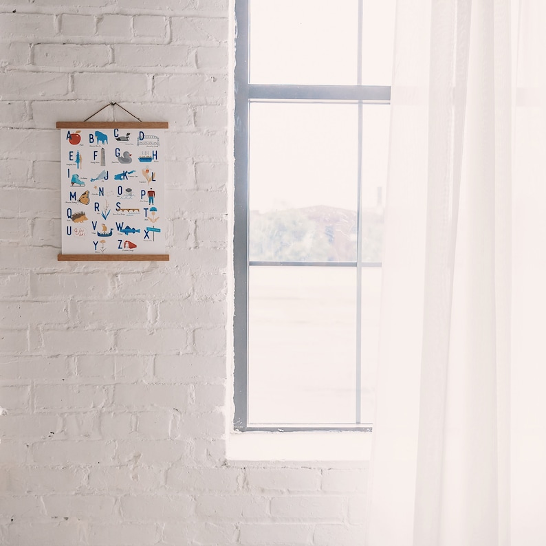 Minnesota Alphabet Nursery Art Print Nursery Print ABC | Etsy