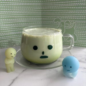 Smiski Matcha Cup, Glass, Iced Coffee, Tea - Etsy