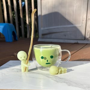 Smiski Matcha Cup, Glass, Iced Coffee, Tea - Etsy
