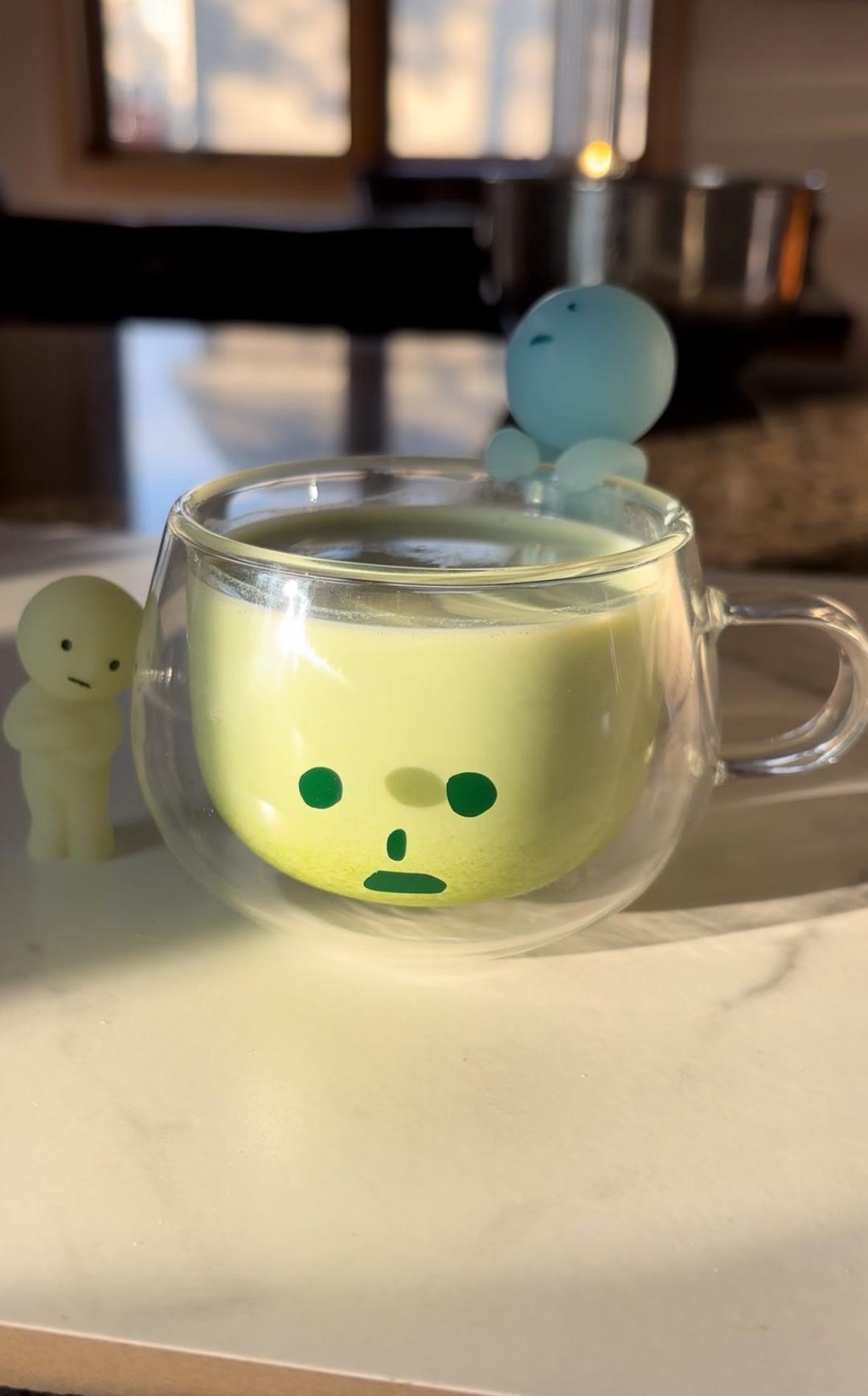 Smiski Matcha Cup, Glass, Iced Coffee, Tea - Etsy