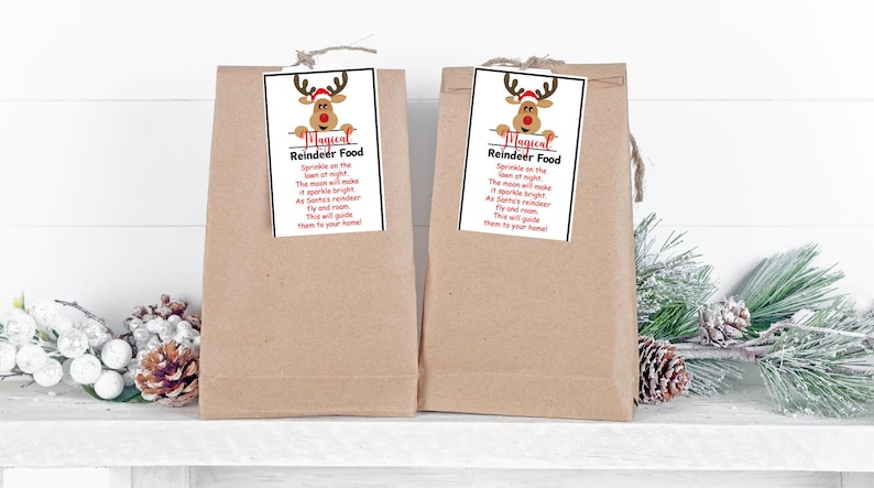 Printable Magical Reindeer Food Tag - Etsy