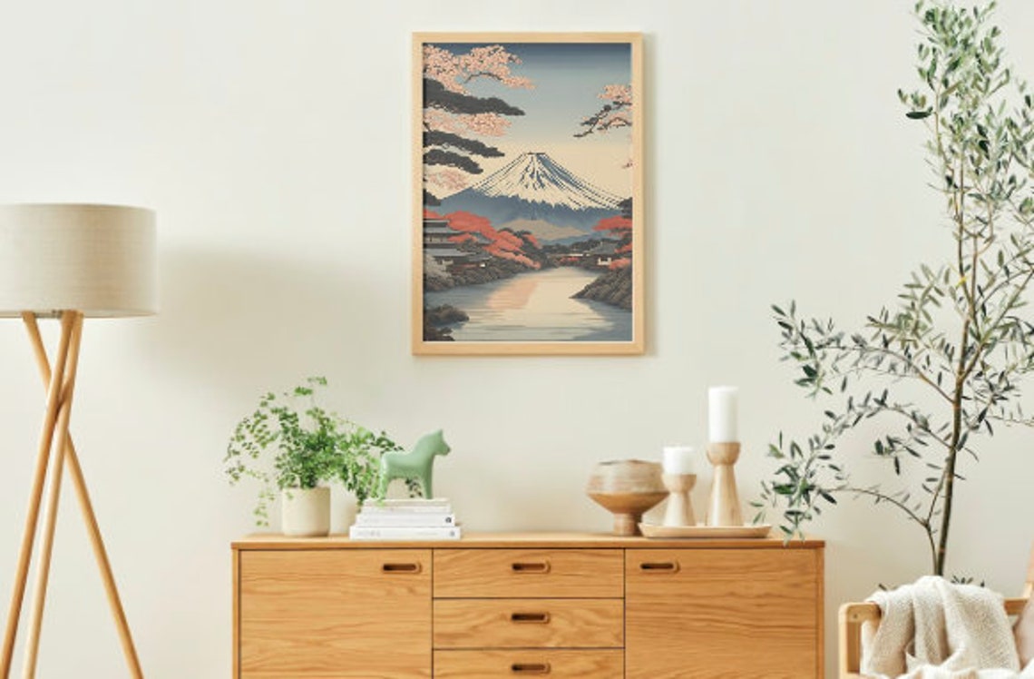 5 Set of Japanese Wall Art, Digital Download. - Etsy