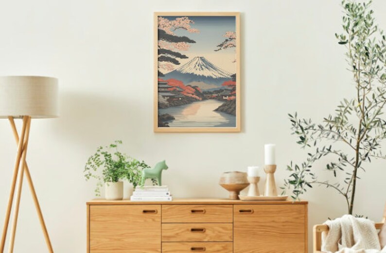 5 Set of Japanese Wall Art, Digital Download. - Etsy