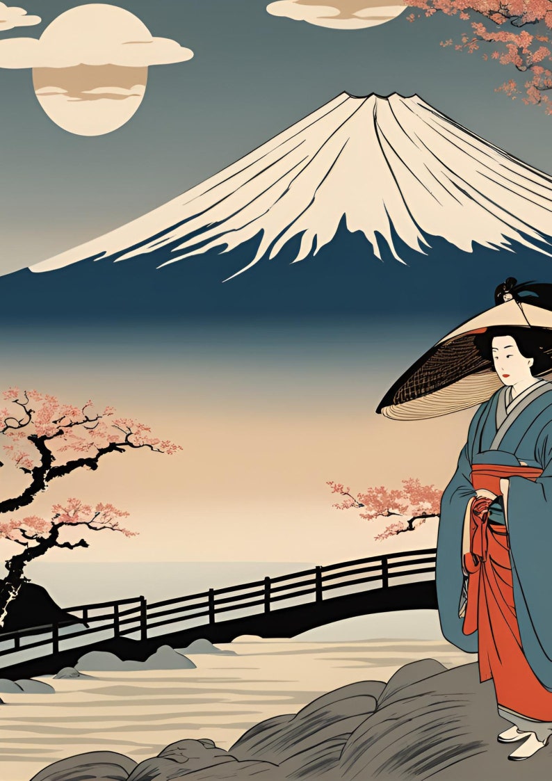 5 Set of Japanese Wall Art, Digital Download. - Etsy