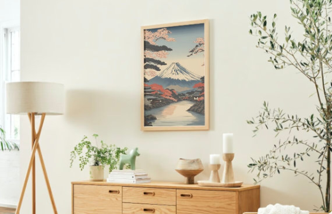 5 Set of Japanese Wall Art, Digital Download. - Etsy