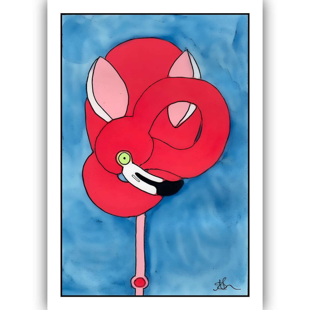 Lazy Daze! Flamingo Card - Etsy