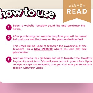 Girlie Feminine Girls Girly Colorful DIY Pink Wix Template Website ...