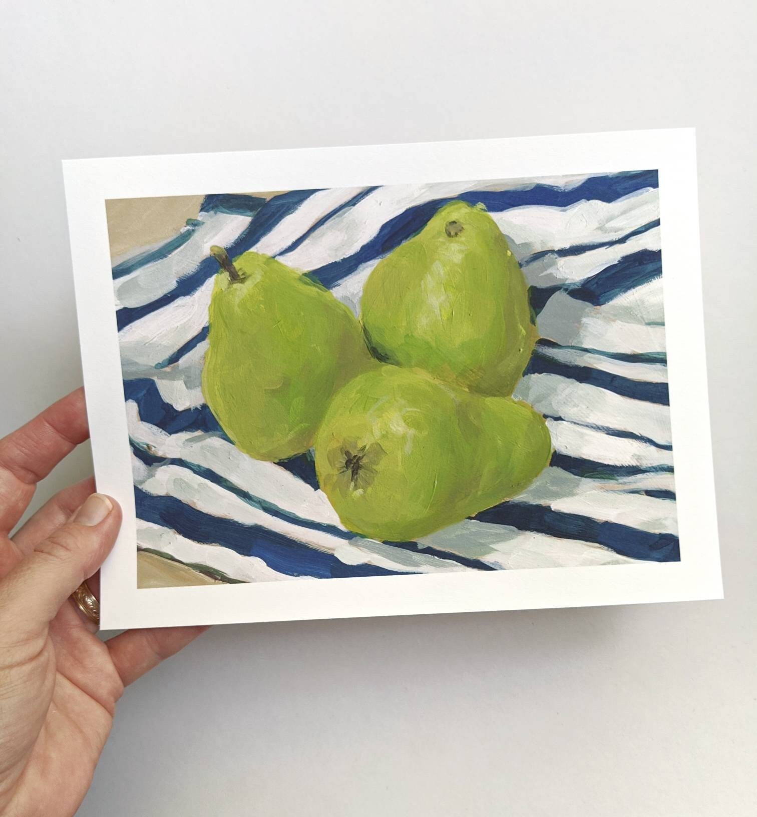 5x7" Three Pears Print - Etsy