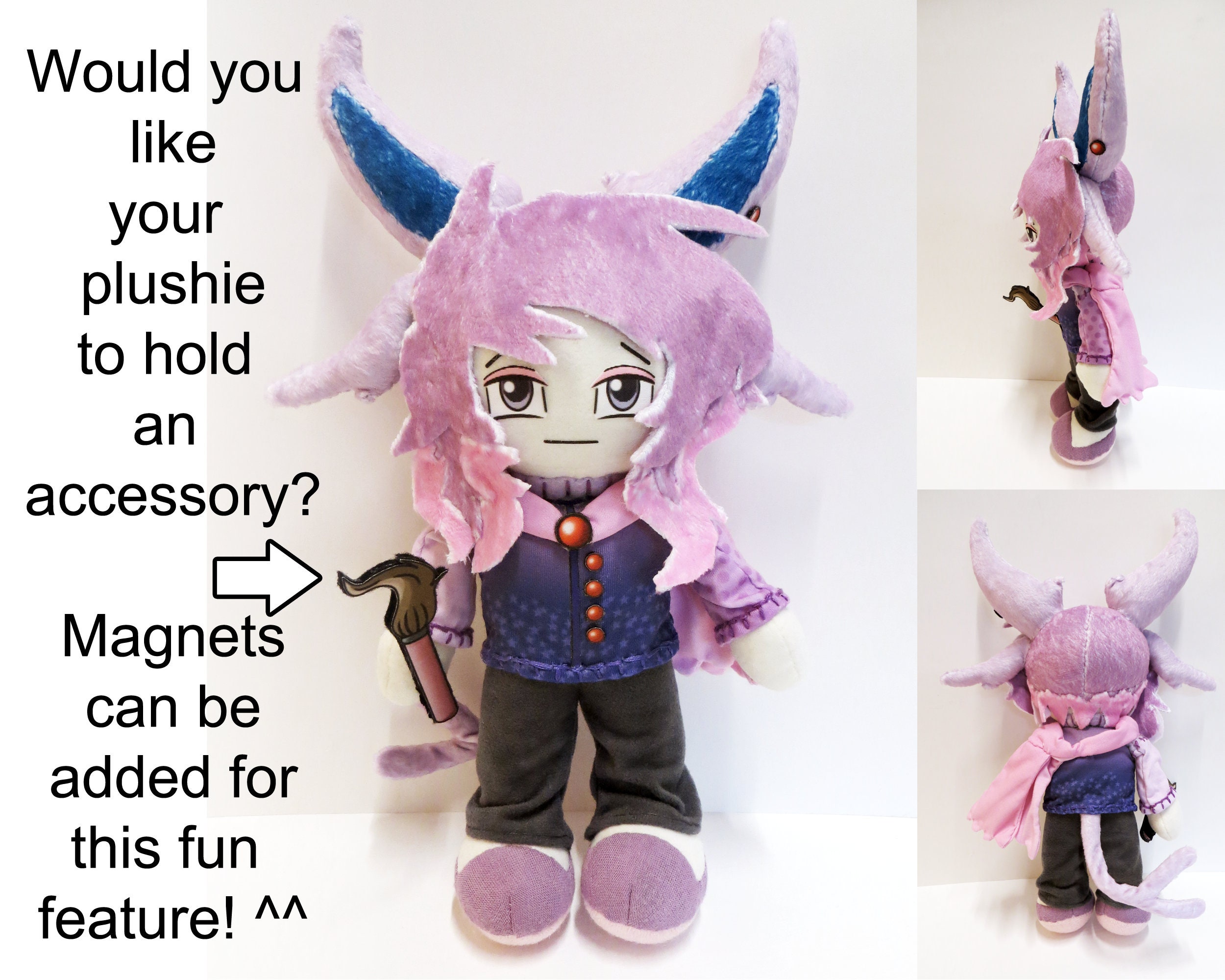 Custom Plush Original Character OC Handsewn Human and Humanoid 9 ...