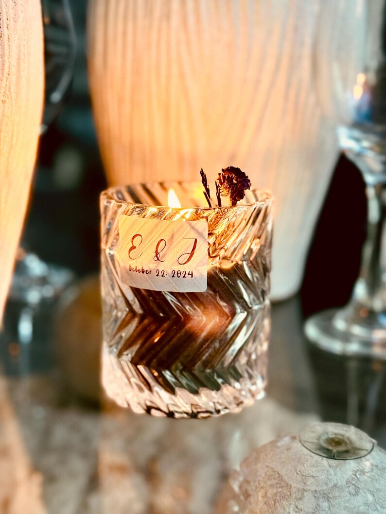 Personalized Wedding Candles Custom Wedding Favors Hand-poured Soy ...