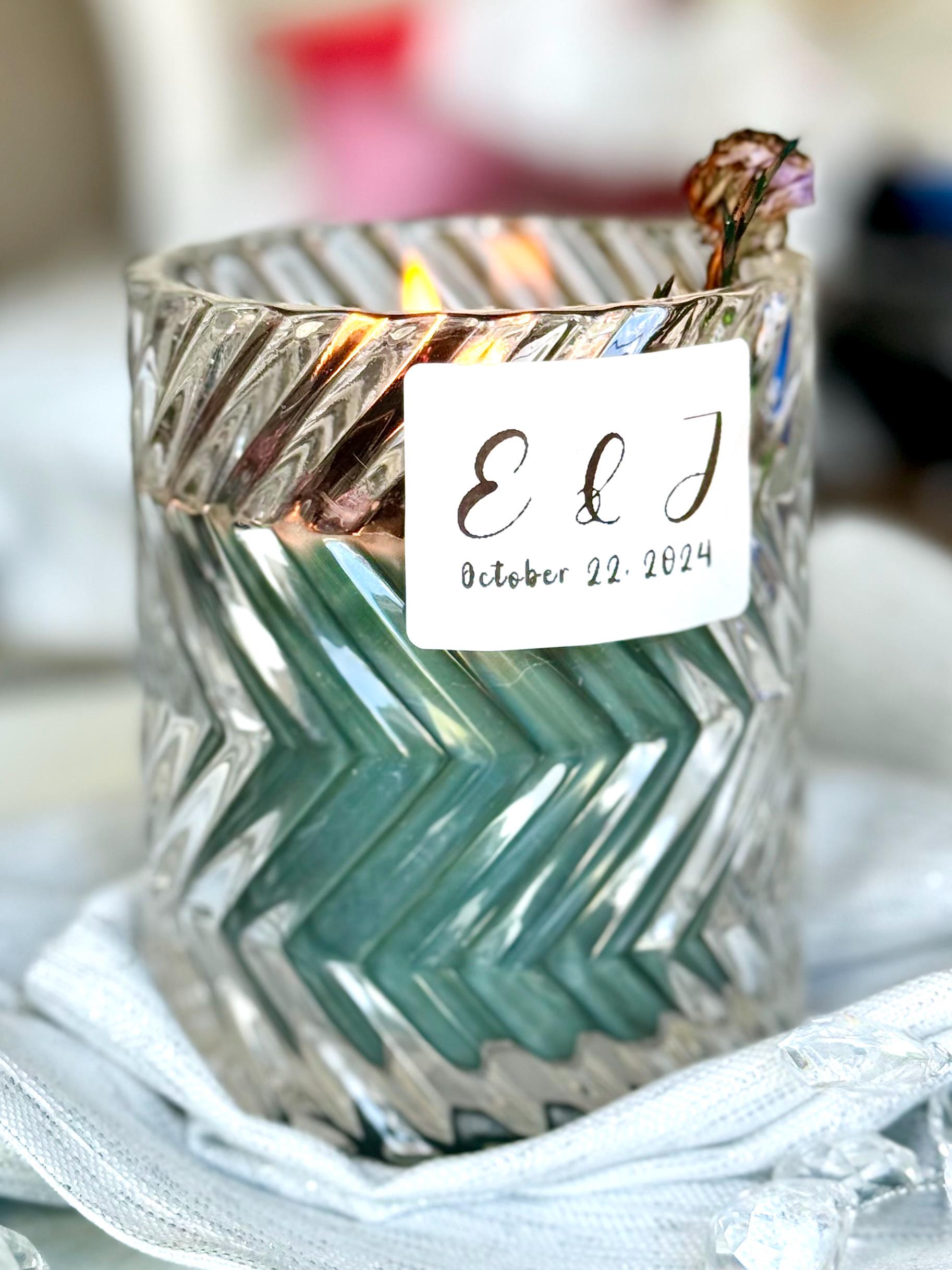 Personalized Wedding Candles Custom Wedding Favors Hand-poured Soy ...