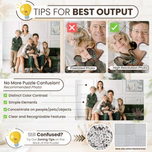 Custom Puzzle Photo Puzzle Personalized Jigsaw Puzzles Gifts for Family ...