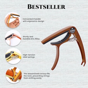 Personalized Metal Guitar Capo Engraved With Name - Valentines Gift for ...