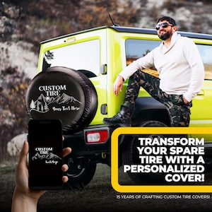 Custom Spare Tire Cover With Camera Hole - Waterproof Tire Cover From ...