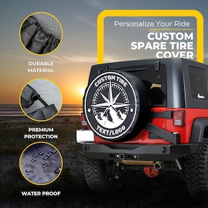 Custom Spare Tire Cover With Camera Hole - Waterproof Tire Cover From ...