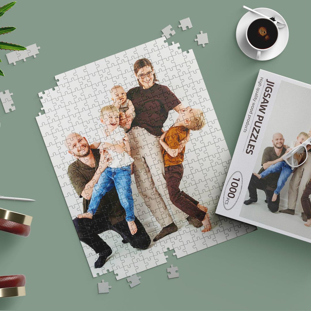 Custom Puzzle Photo Puzzle Personalized Jigsaw Puzzles Gifts for Family - Perfect Christmas ...