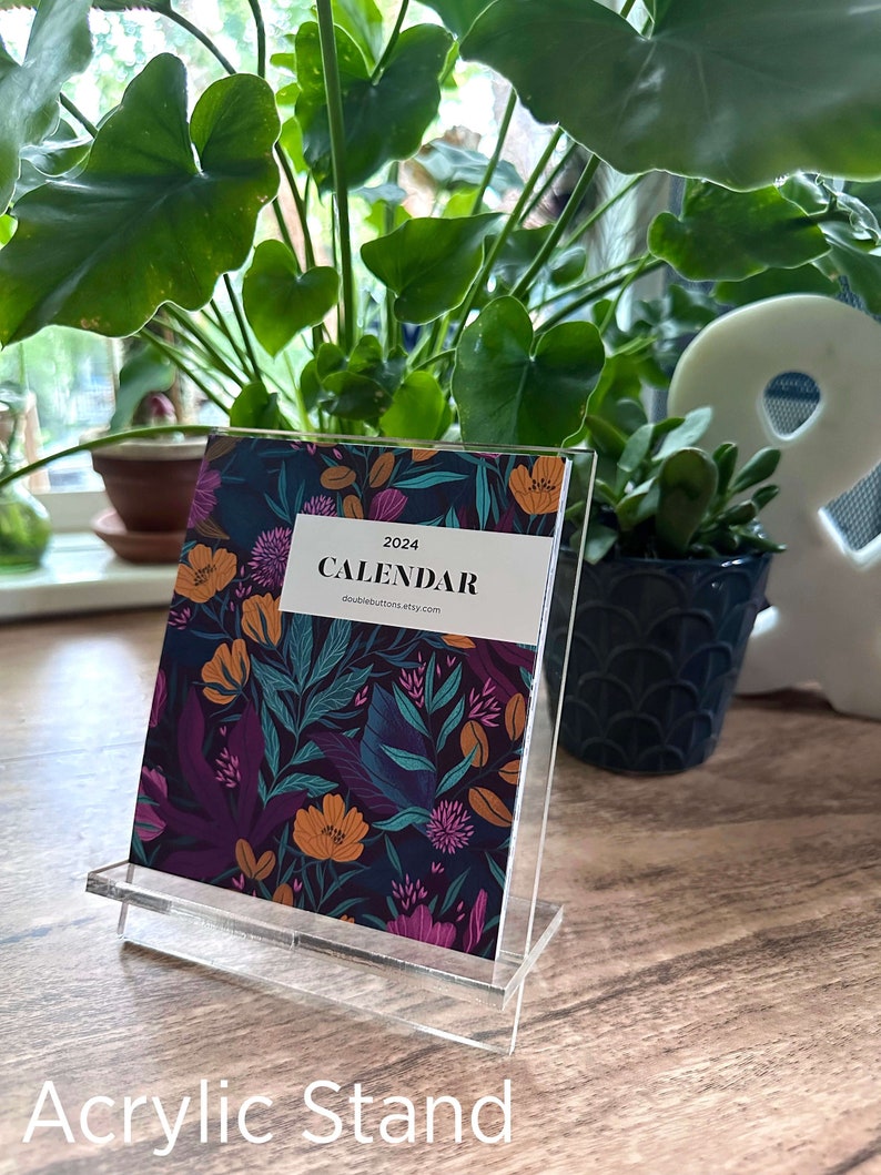 Clear Acrylic Stand for Desk Calendar - Etsy
