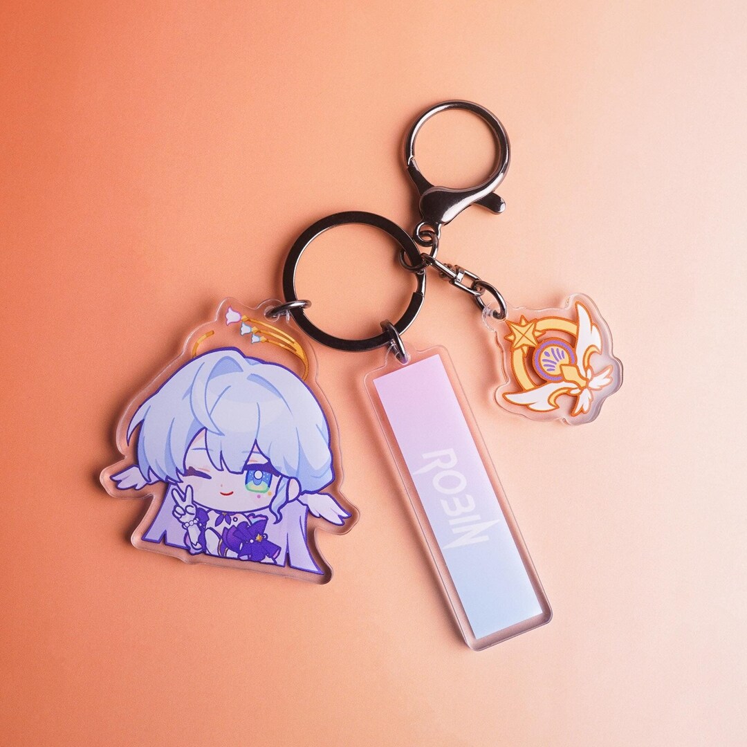 Honkai Star Rail Robin Keychain Keyring, Exquisite Desktop Purse Bag ...