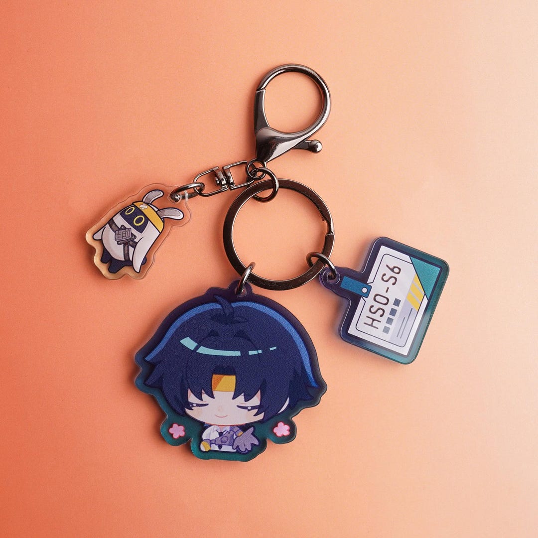 Zenless Zone Zero Cute Flower Asaba Harumasa Original Keychain Keyring ...