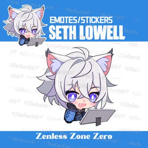 Zenless Zone Zero Seth Cute Stickers and Emotes,stickers for Decor ...