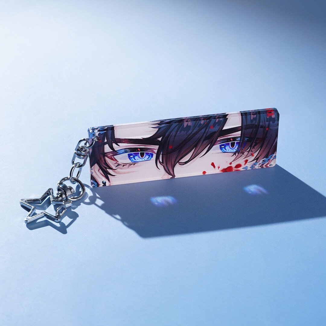 Genshin Impact Wriothesley Keychain With Transparent Eyes,anime Style ...