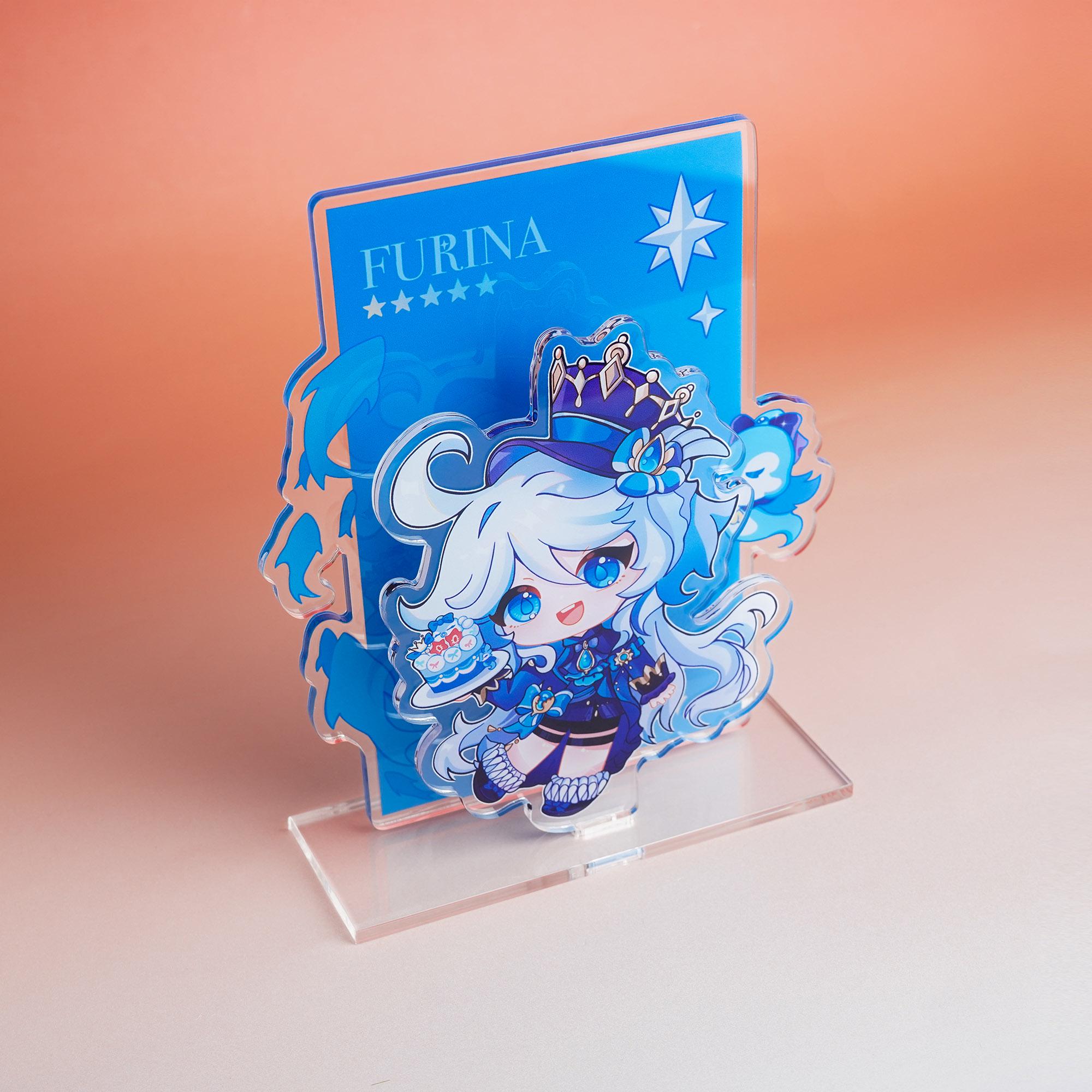 Genshin Impact Furina Focalors Fancy Cute Acrylic Standee Stand,office ...
