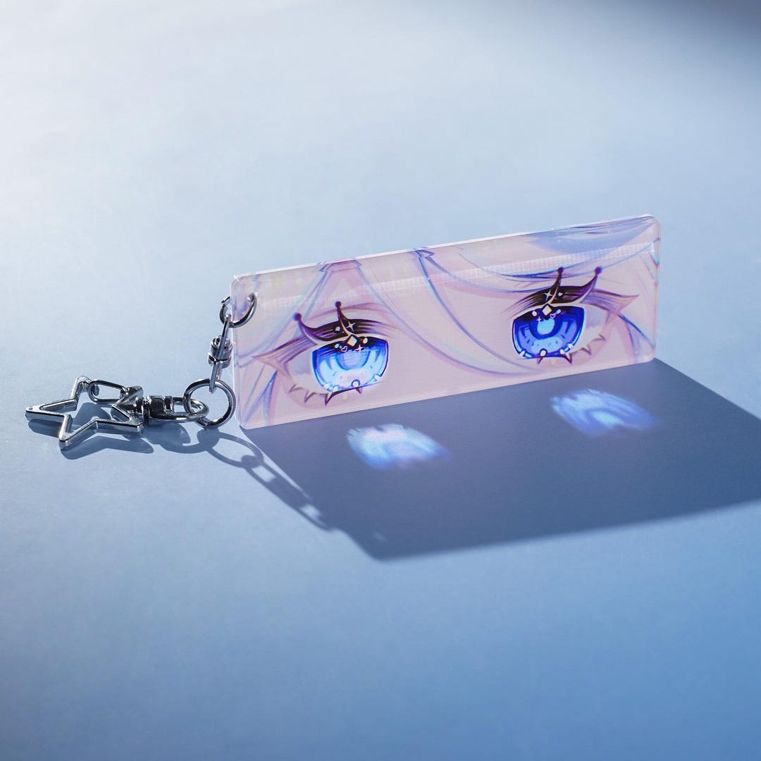 Genshin Impact Furina Focalors Keychain With Transparent Eyes ...