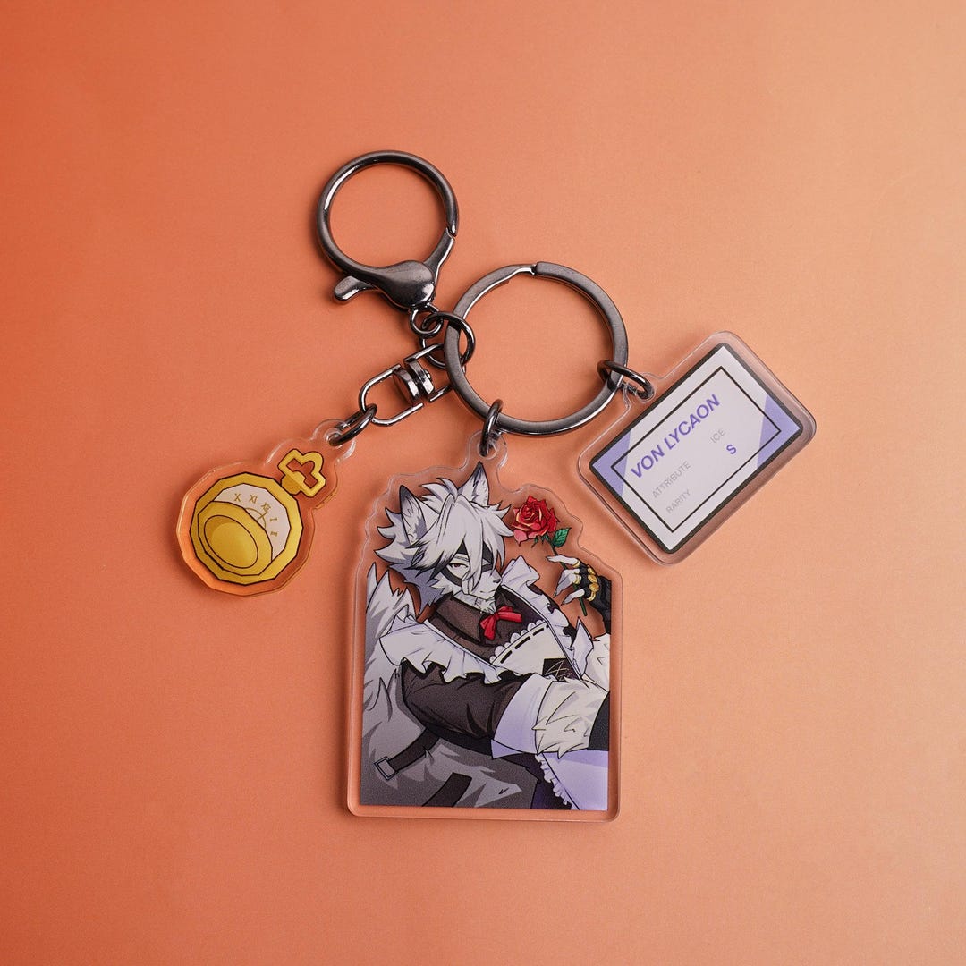 Zenless Zone Zero Lycaon Cosplay Acrylic Keychain - Original Hand-drawn ...