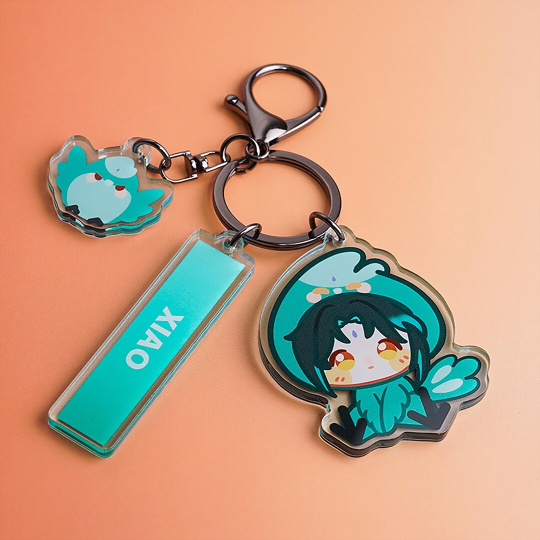 Genshin Impact Xiao Cute Bird Original Keychain Keyring, Purse Bag ...