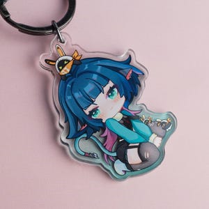 Zenless Zone Zero Cute Jane Doe Bangboo Original Keychain Keyring ...