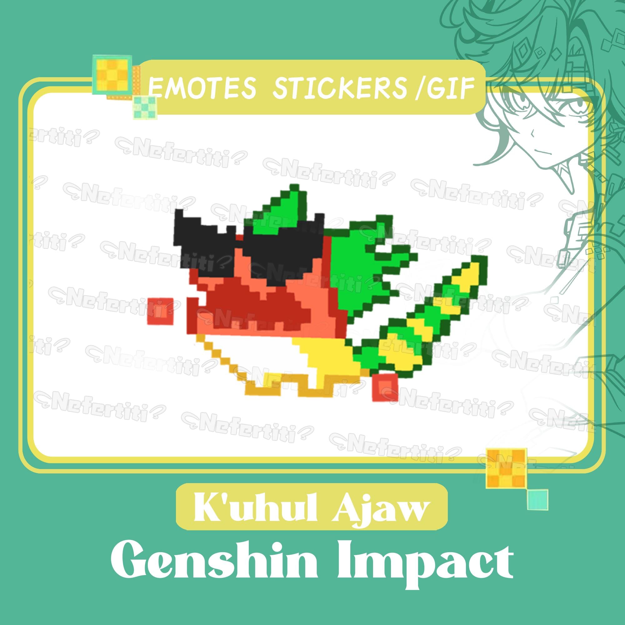 Genshin Impact K'uhul Ajaw Kinich Cute Stickers and Emotes,stickers for ...