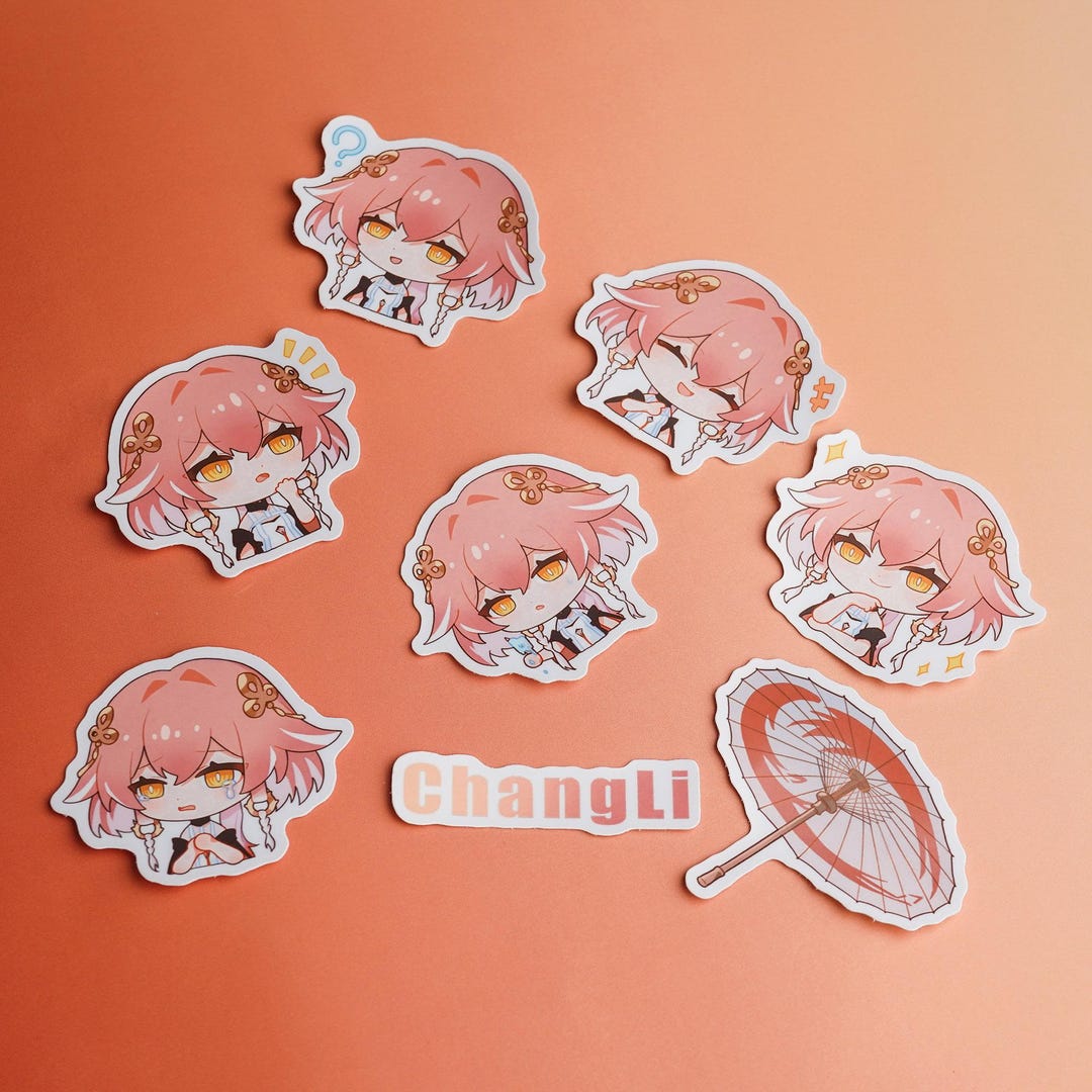 Wuthering Waves Changli Cute Original Stickers, Stickers for Decor ...