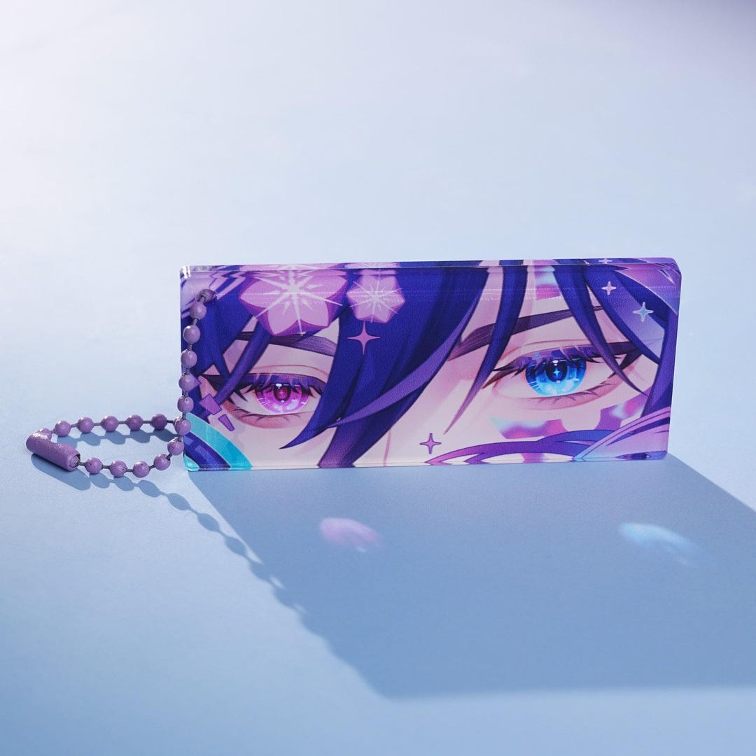 Genshin Impact Ororon Keychain With Transparent Eyes, Exquisite Desktop ...