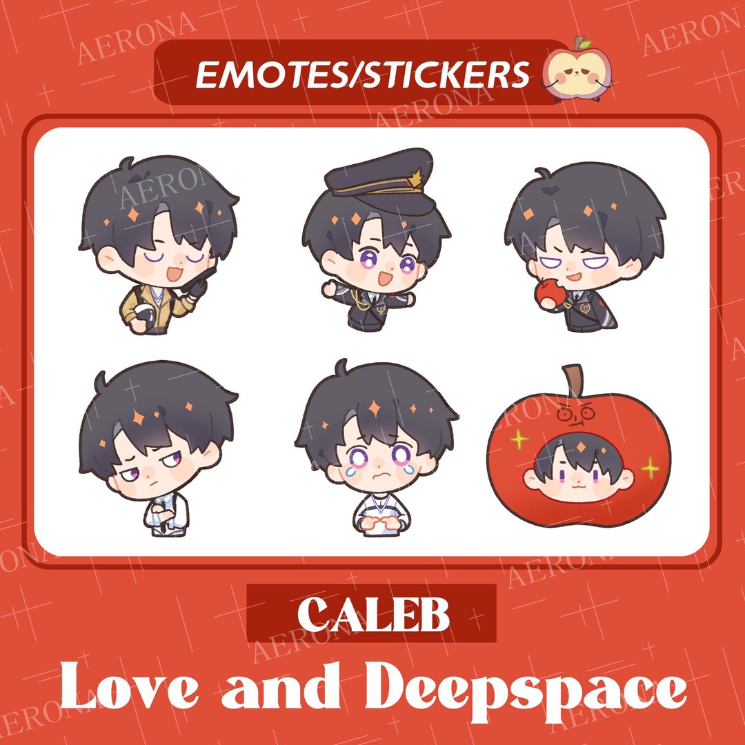 Love and Deepspace Caleb Cute Stickers and Emotes,stickers for Decor ...