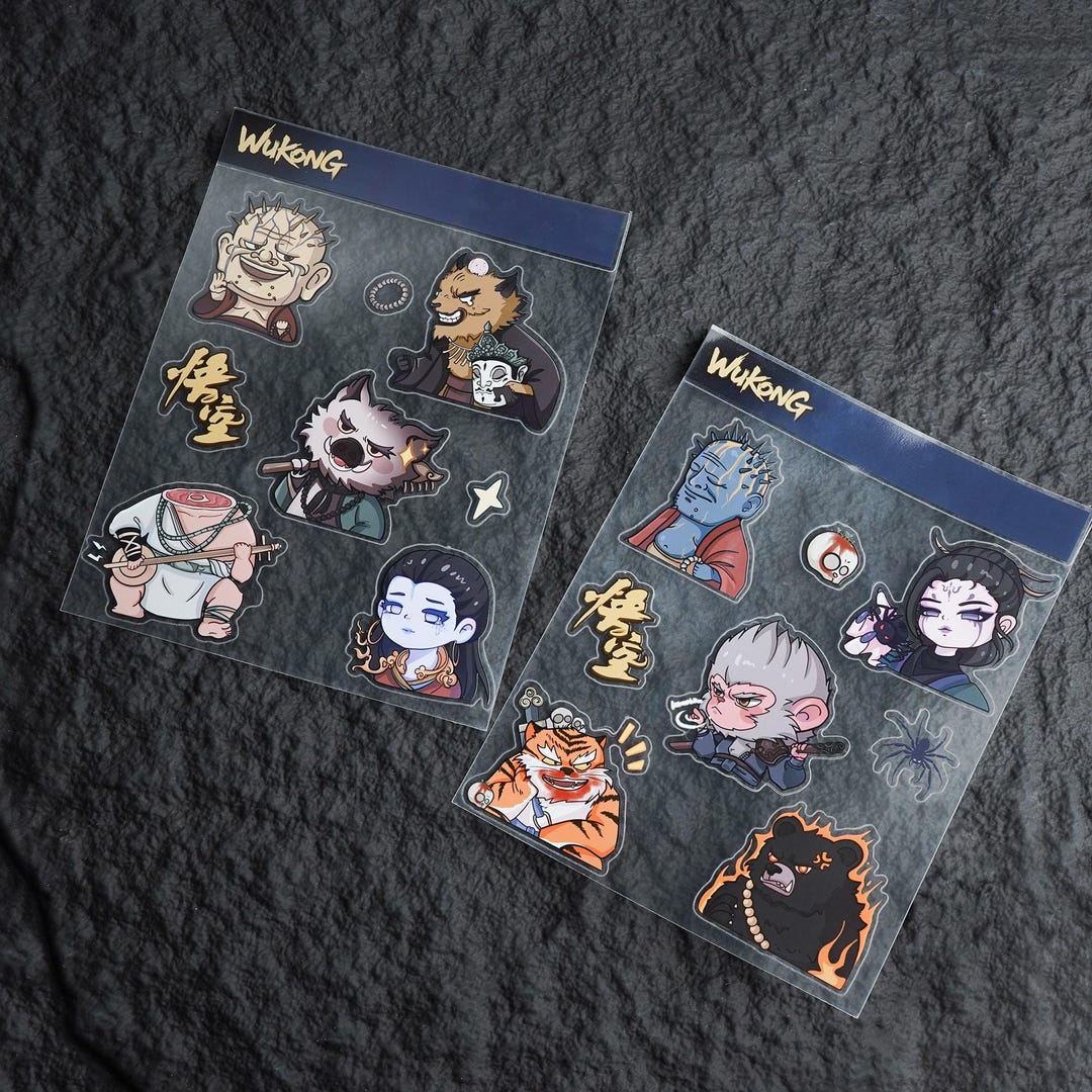 Black Myth Wukong Original Stickers, Stickers for Decor Hydro Flasks ...