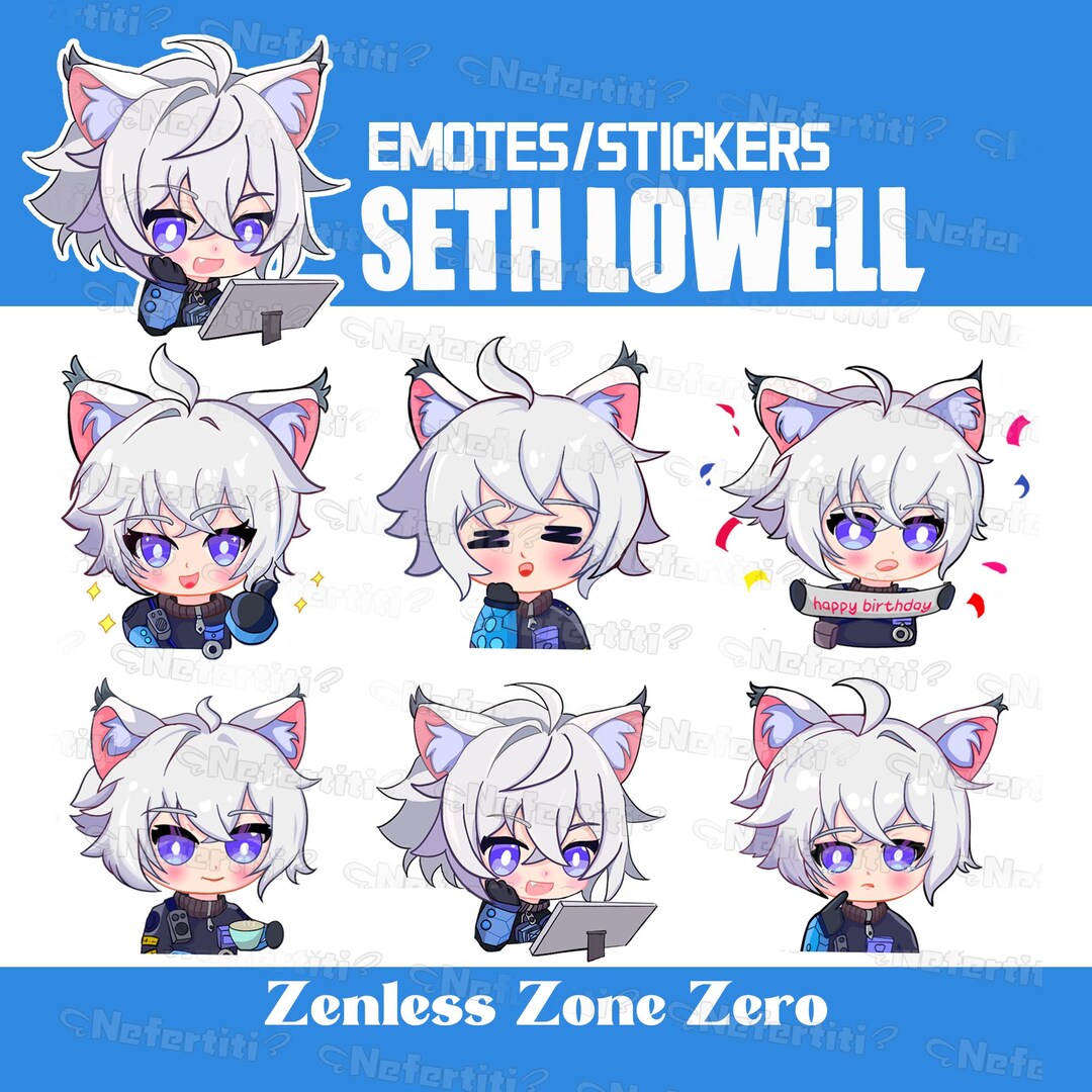 Zenless Zone Zero Seth Cute Stickers and Emotes,stickers for Decor ...