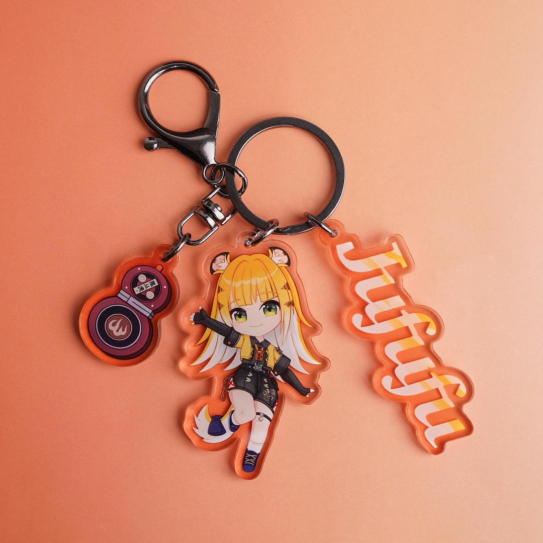 Zenless Zone Zero Jufufu Anime Acrylic Keychain Set-chibi Charms ...