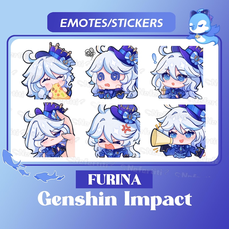 Genshin Furina Sticker - Etsy