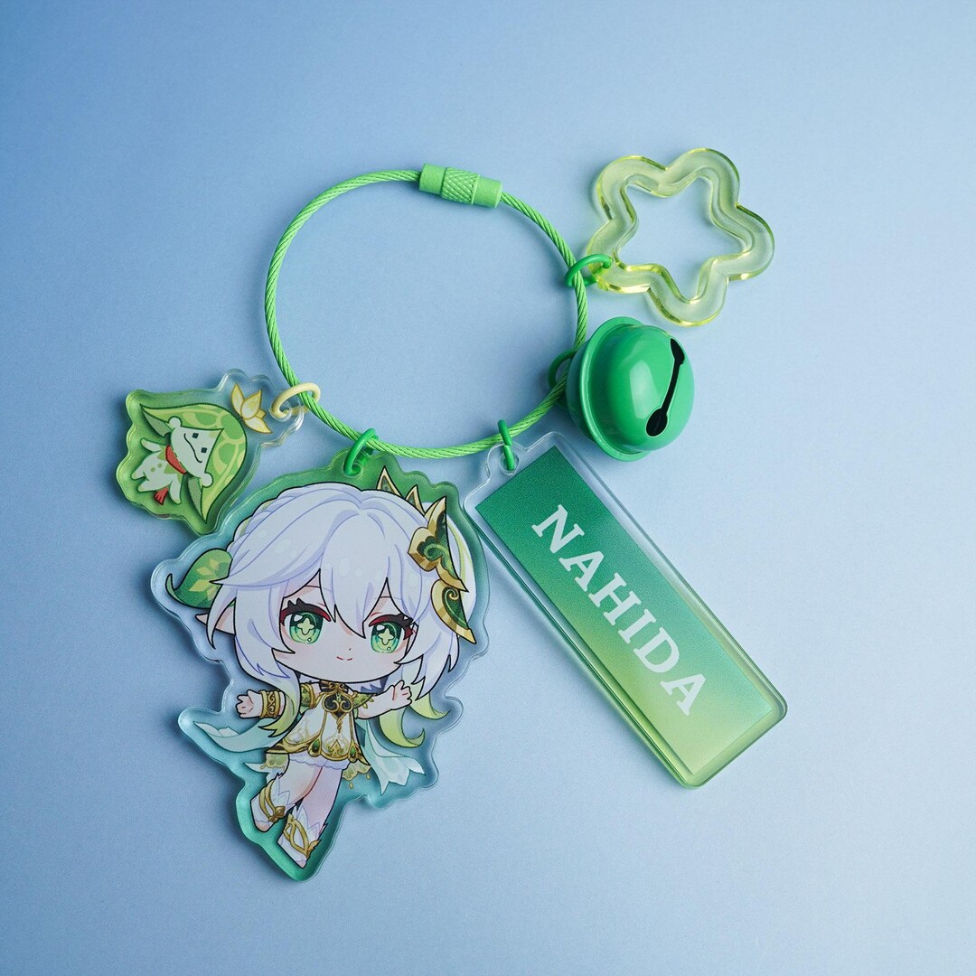 Genshin Impact Nahida Original Keychain Keyring, Purse Bag Clothing ...