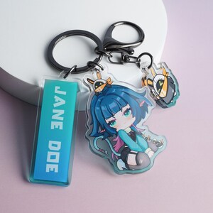 Zenless Zone Zero Cute Jane Doe Bangboo Original Keychain Keyring ...